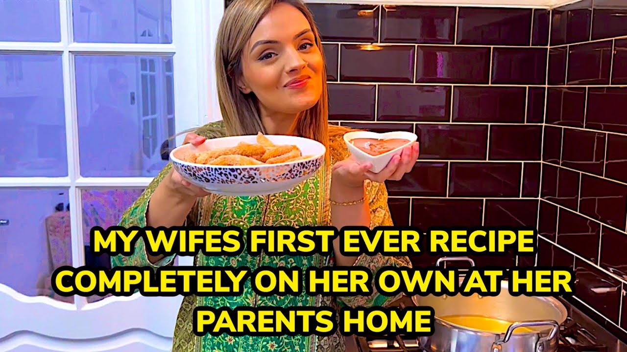 MY WIFES FIRST EVER RECIPE COMPLETELY ON HER OWN AT HER PARENTS HOME ...