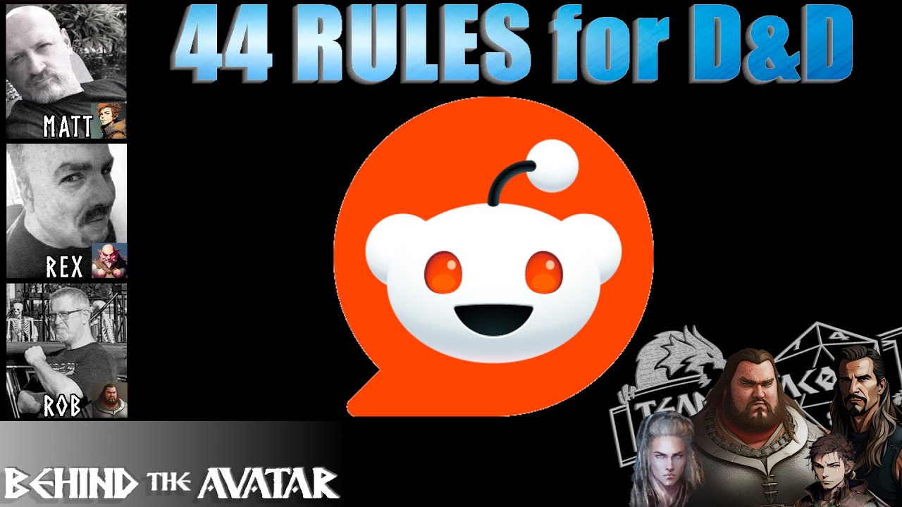 44 RULES for D&D | Behind the Avatar, Ep.06 - YouTube