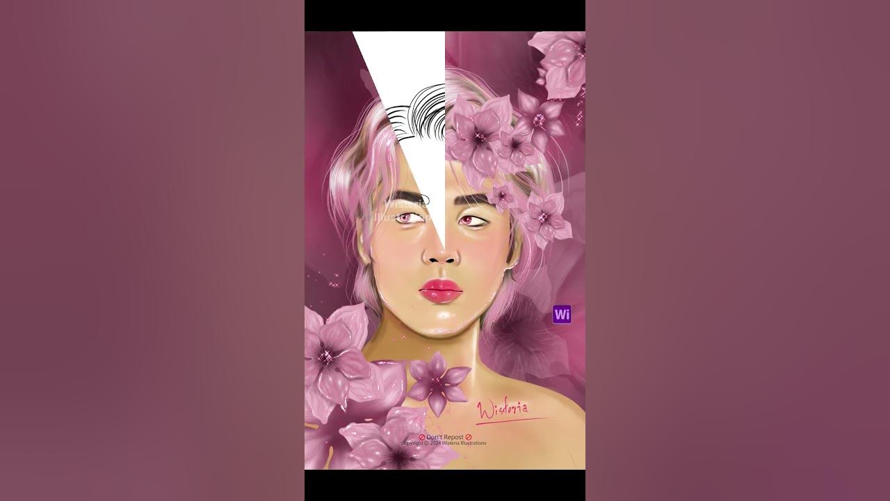 BTS Jimin Painting | Jimin Fan Art Speed Paint #bts #jimin - YouTube
