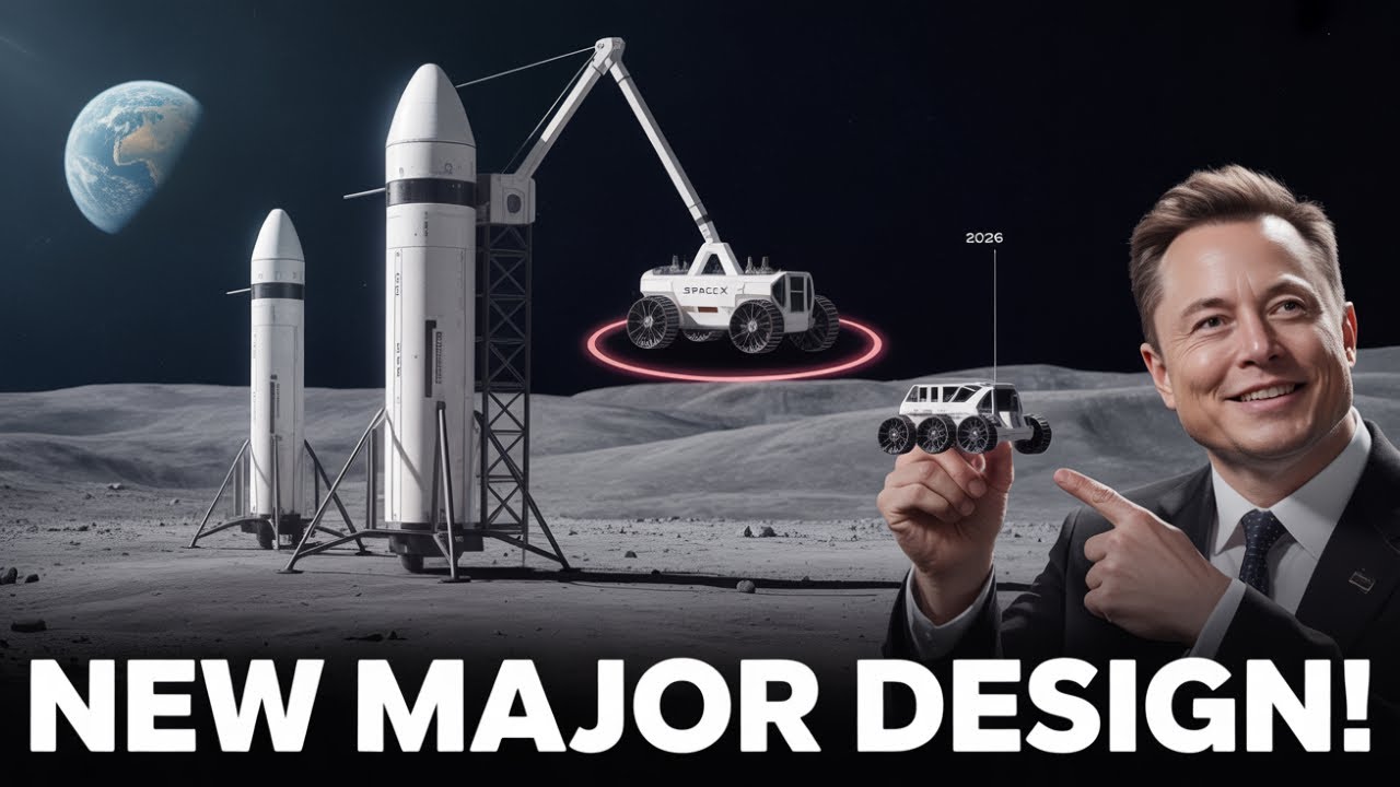 SpaceX Unveils Bold New Cargo Starship Design for Lunar Missions - YouTube