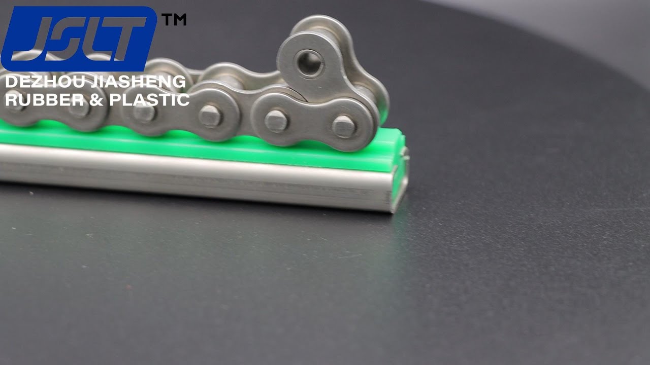 UHMWPE Chain Guide Rail for Conveyor Line - YouTube