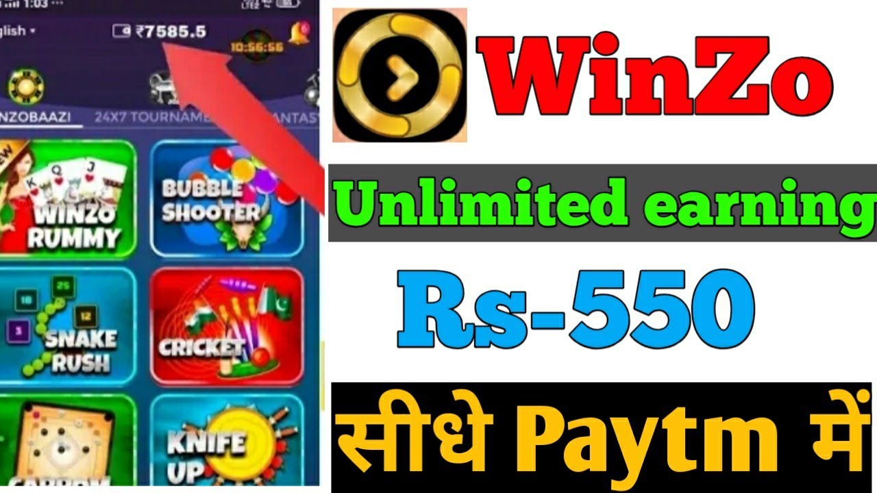 WinZo Gold - 2020 New Gaming Earning App || WinZo Gold App se paise ...