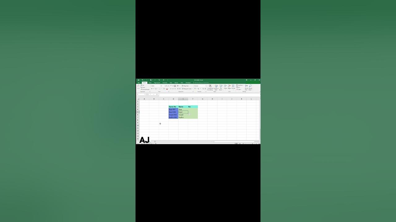 😊 Flash Fill How To Do Excel Exceltips Exceltutorial Viral Shorts Viralshorts Youtube