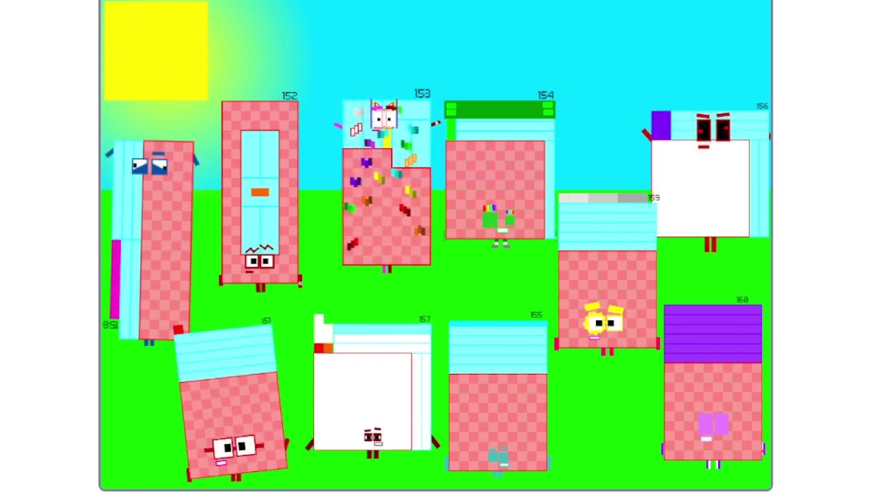 numberblocks band retro 151 - 160 (this is a new version looool) - YouTube