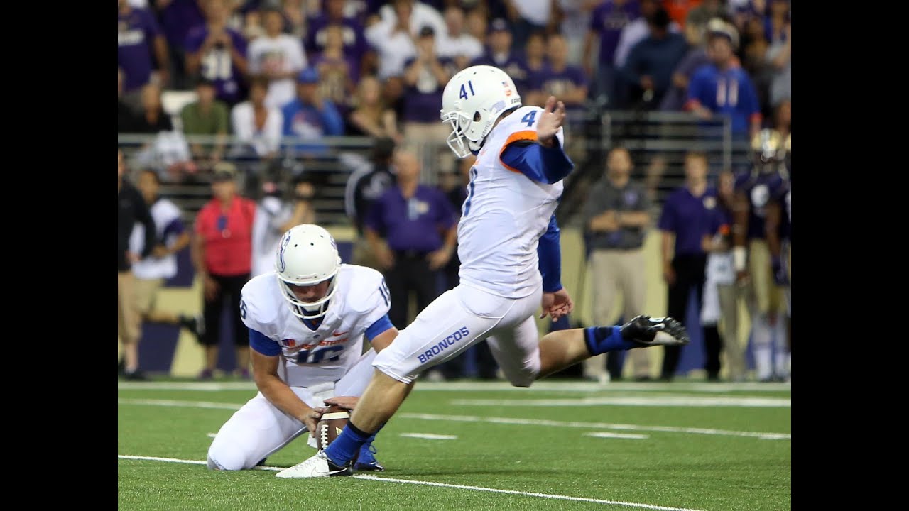 Boise State kicker Dan Goodale - YouTube