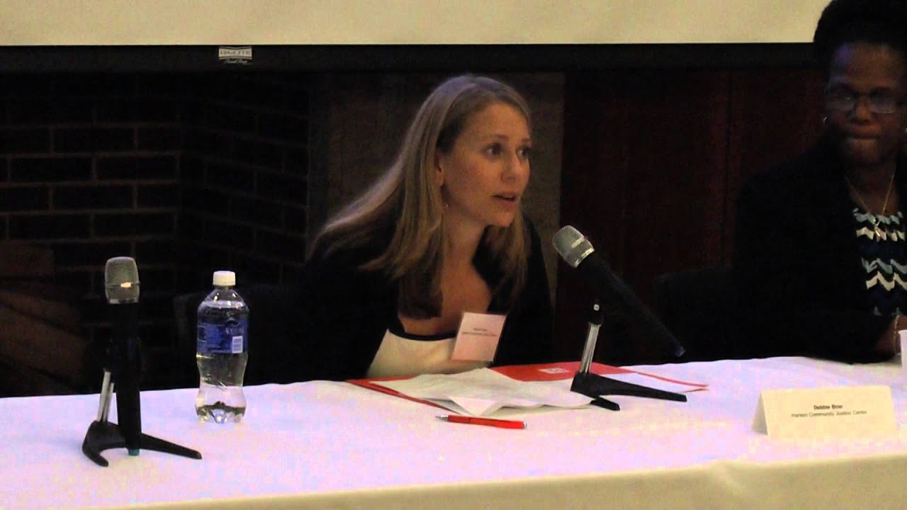 Debbie Boar of Harlem Community Justice Center, on "Fostering Reentry ...