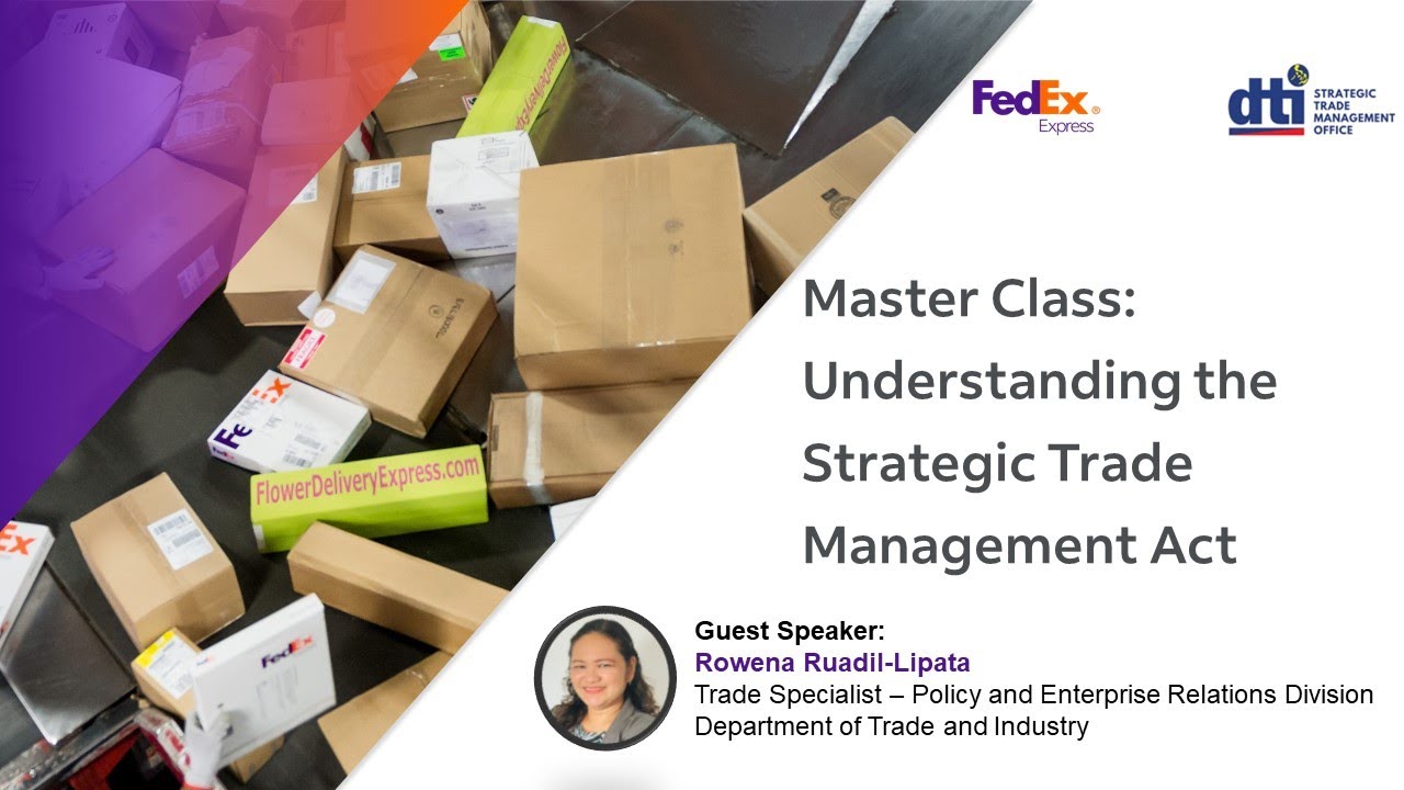 FedEx Master Class: Understanding Strategic Trade Management Act - YouTube