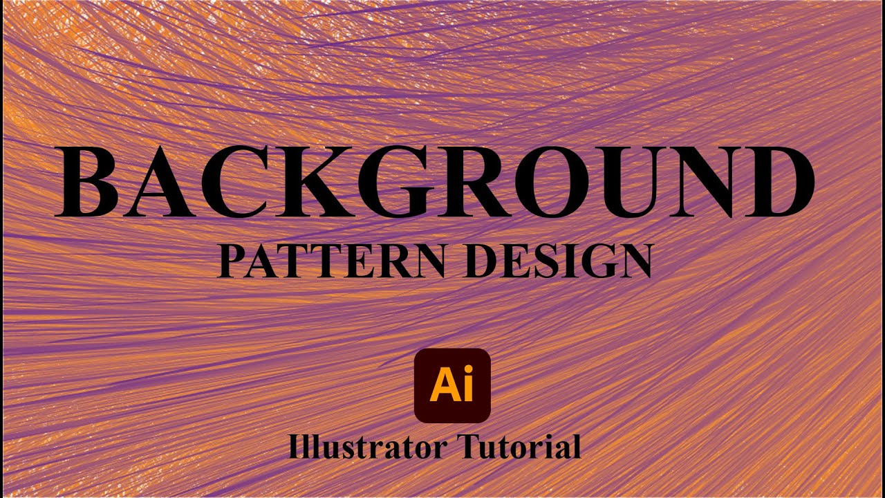 Adobe Illustrator Tutorial- How to make a background and pattern design ...