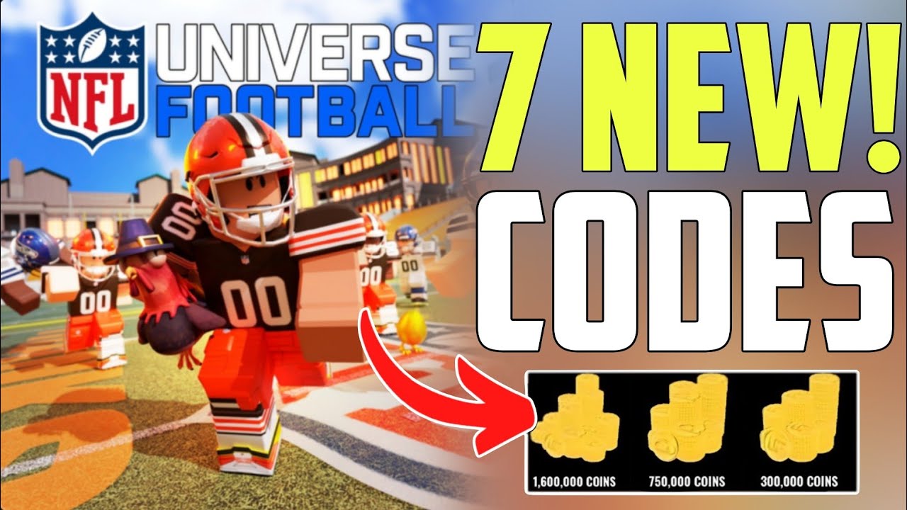 ⚠️New!! Codes⚠️ NFL UNIVERSE FOOTBALL CODES - ROBLOX ULTIMATE FOOTBALL ...