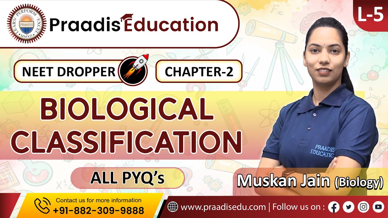 Biological Classification | ALL PYQ'S | Lecture 5 | BIOLOGY | NEET ...