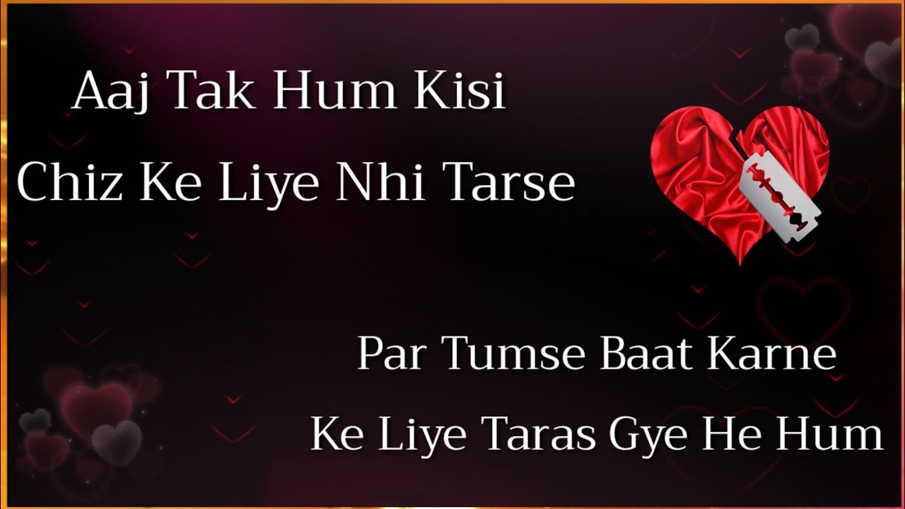 Very Sad Heart Touching Shayari 💔| Broken Heart Shayari Status 💔 - YouTube