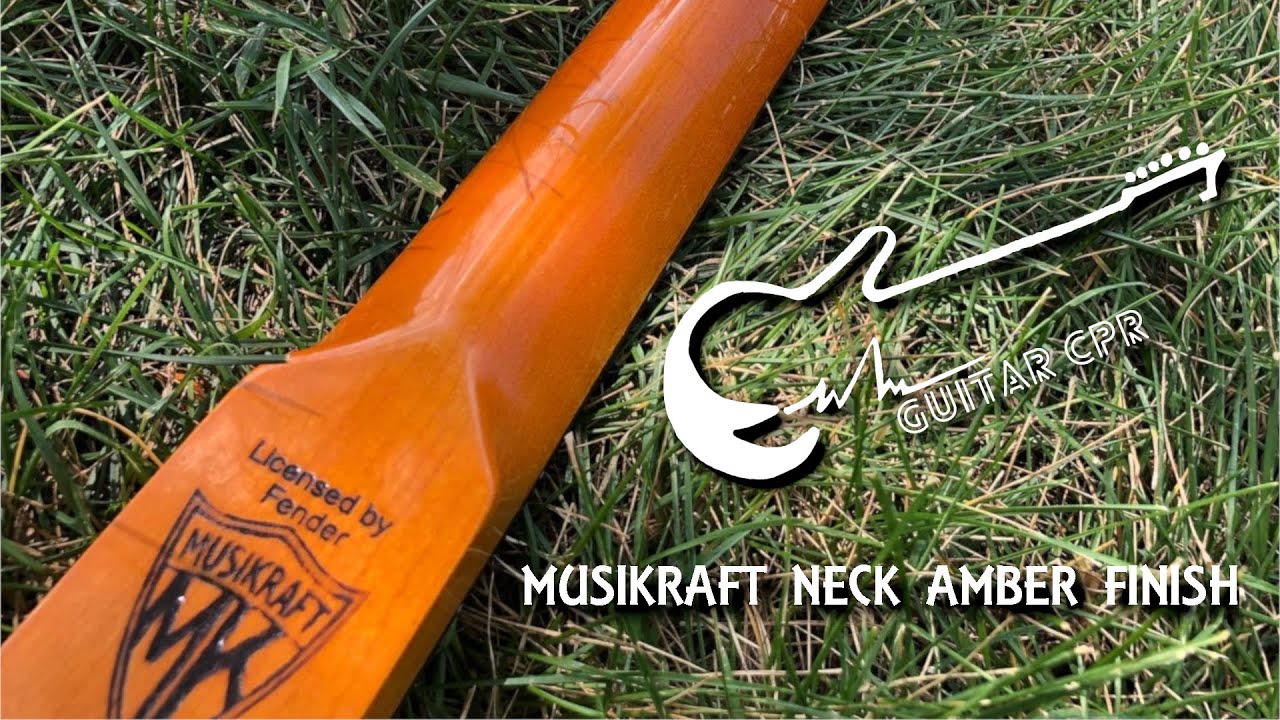 Finishing A Guitar Neck Using Nitro Spray Cans - Musikraft Neck Amber ...