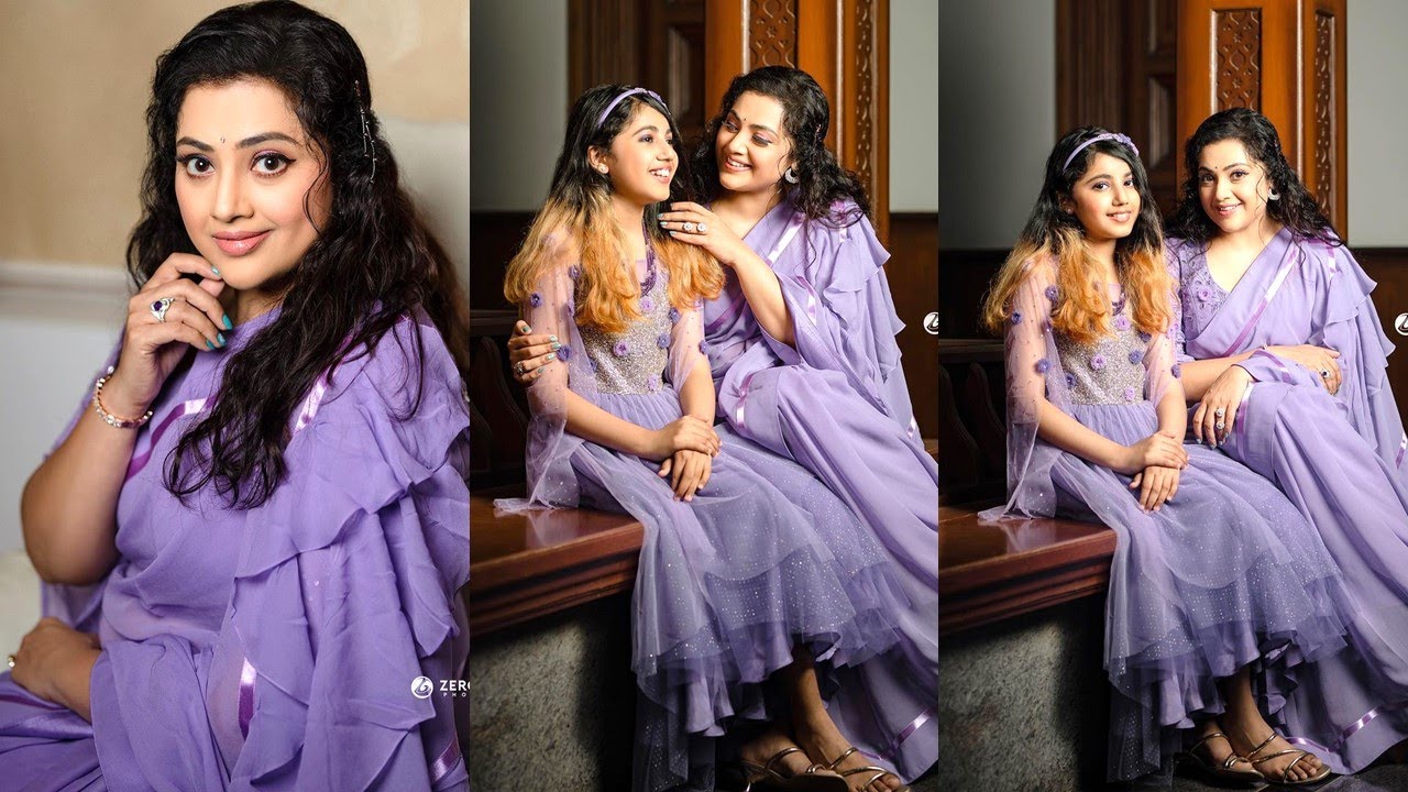 Actress Meena 45th Birthday With Daughter Nainika Cute Pics | Adorable ...