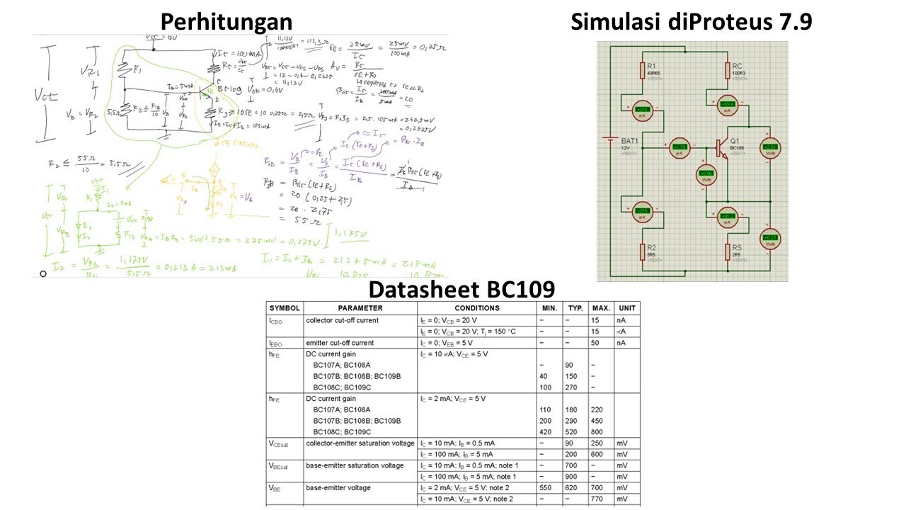 Perancangan Penguat Sekutu Emitor dg Swamping Resistor dan Divider Bias ...