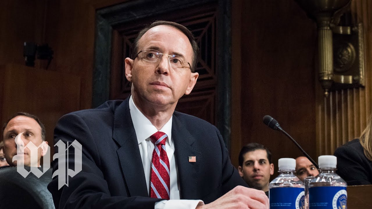 WATCH: Rod Rosenstein testifies in Senate examination into Russia probe ...
