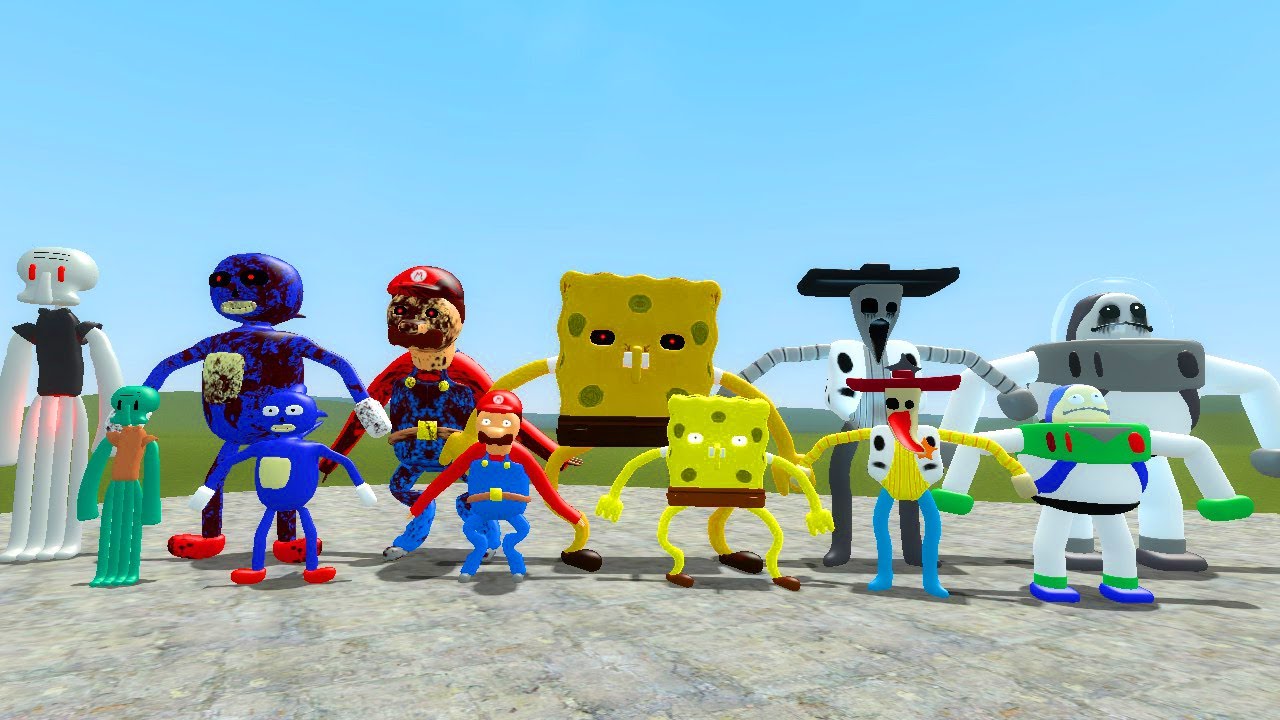 ALL NEW NIGHTMARE UPDATE 3D SANIC CLONES MEMES (3D MEMES) NPCs in Garry ...
