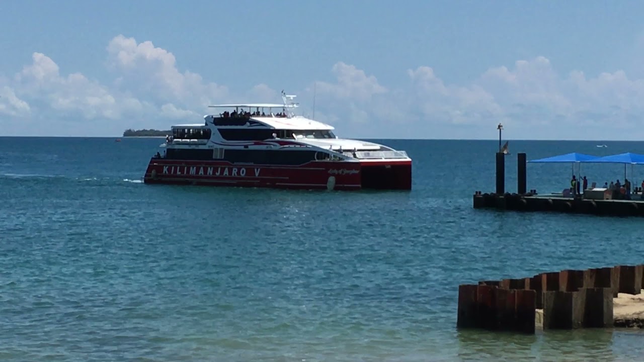 Azam Ferry Boat Dar-es-Salaam to Zanzibar - YouTube