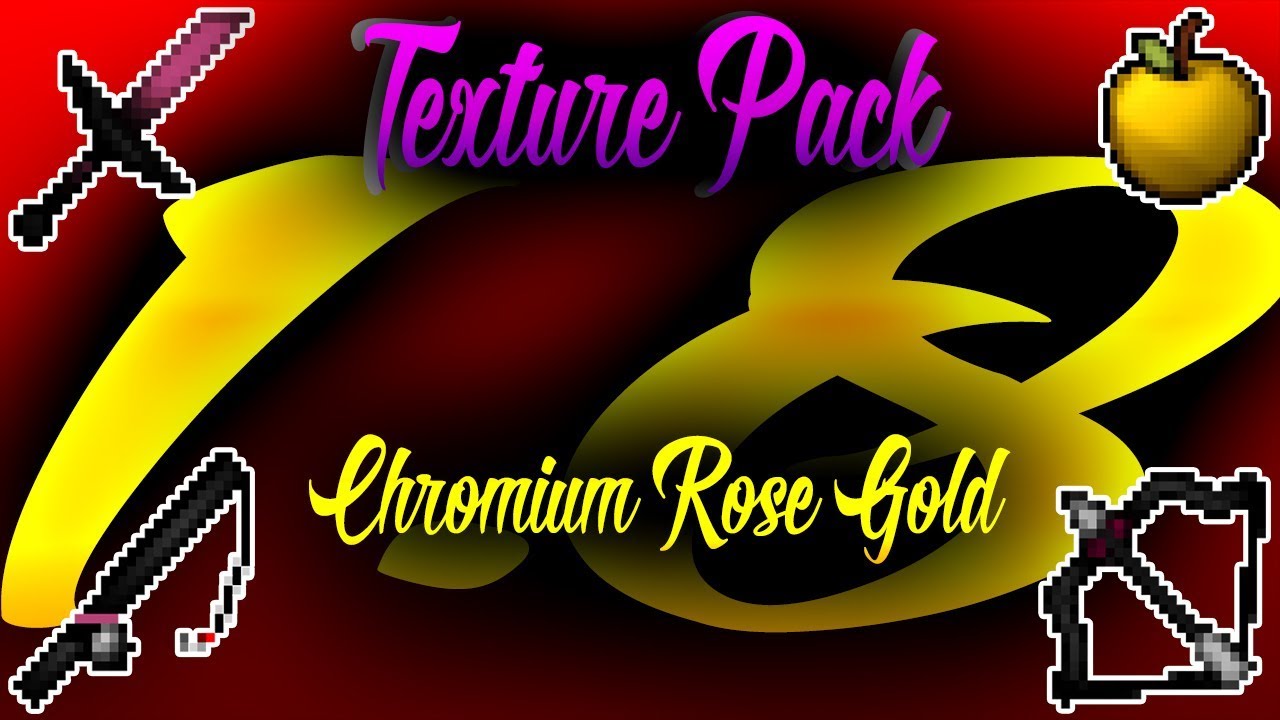 Minecraft PvP Texture Pack - ! Chromium Rose Gold 32x [1.7/1.8 ...