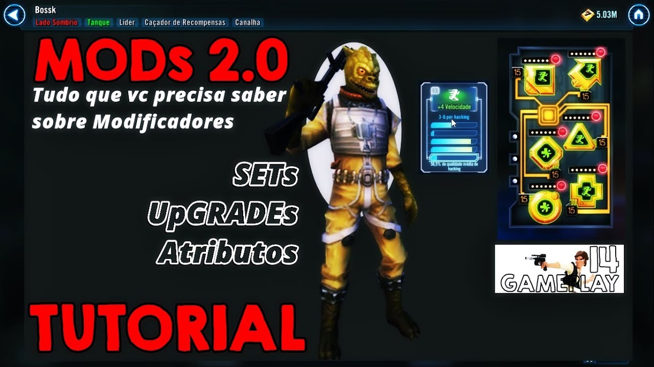 MODs 2.0 tutorial modificadores SWGOH |14GAMEPLAY - YouTube