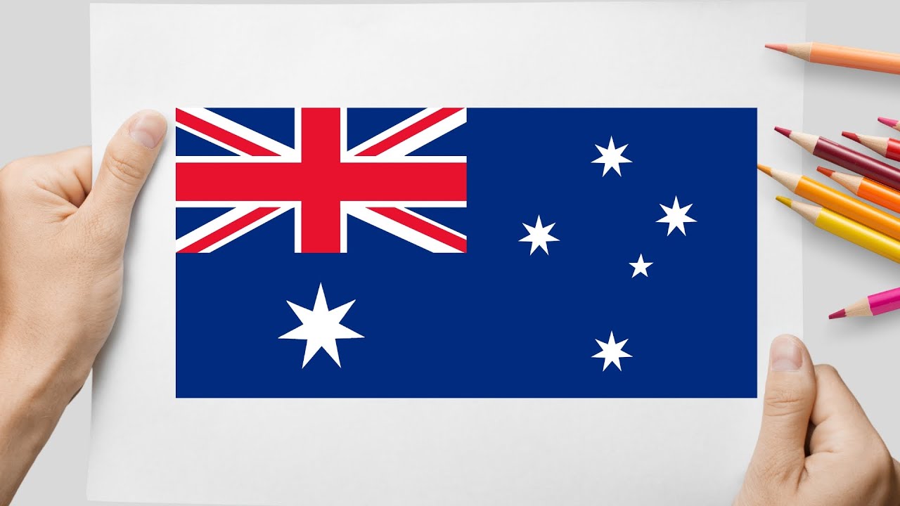 How to Draw the Australia Flag - Easy Drawing Tutorial - YouTube