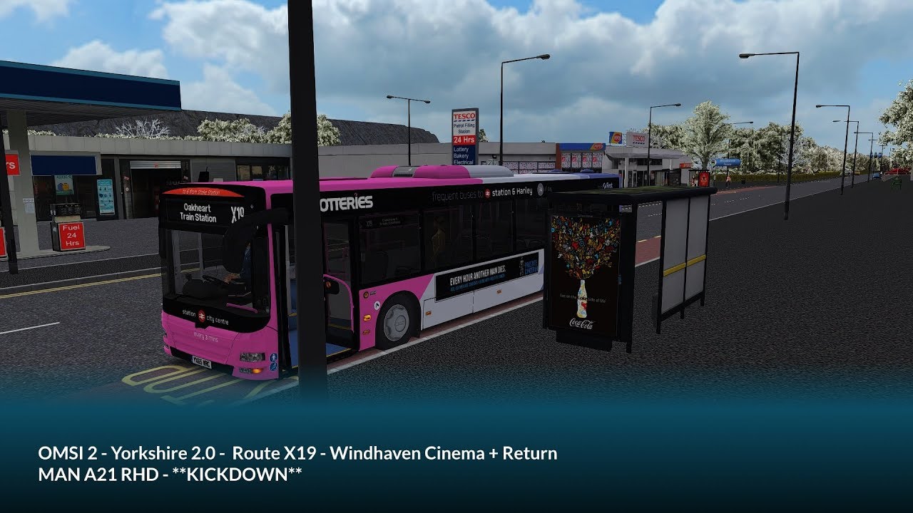 OMSI 2 | Yorkshire 2.0 | Rt. X19 - Windhaven Cinema + Return | MAN A21 ...