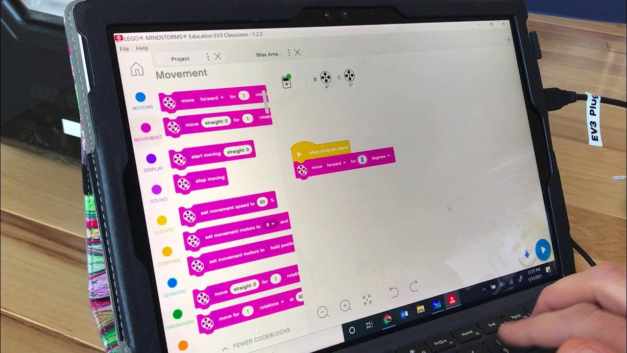 EV3 Classroom Lesson 3 Moving Basics - YouTube