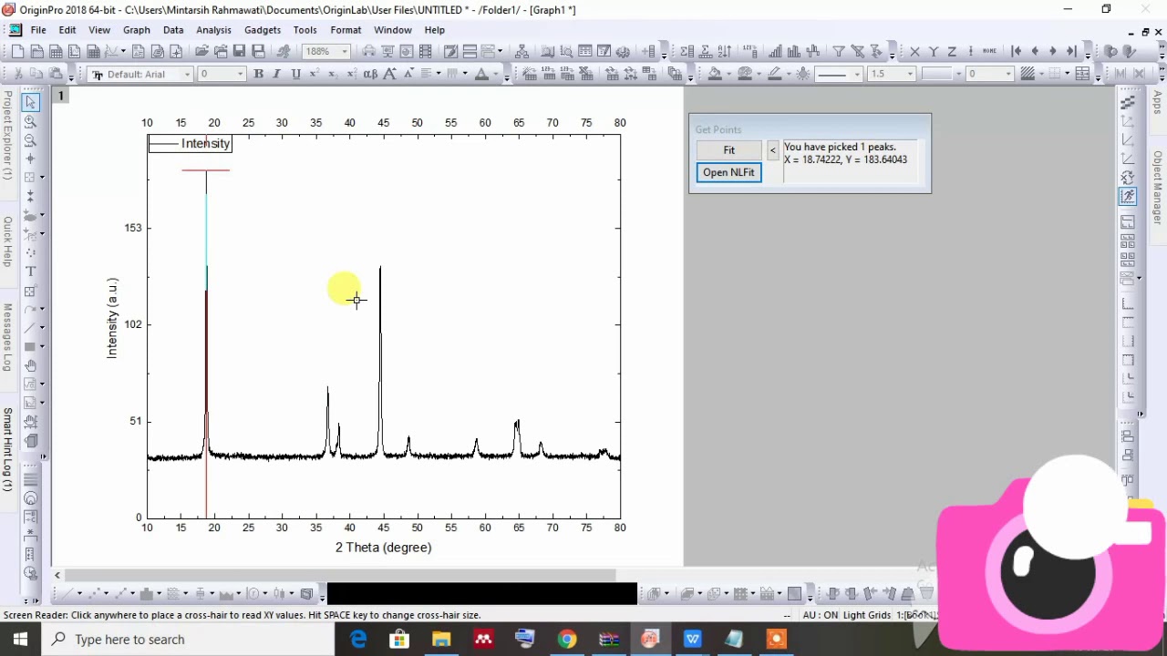 Lattice Parameter C A Calculation From Xrd Data For Linmco2 Part 2 Youtube
