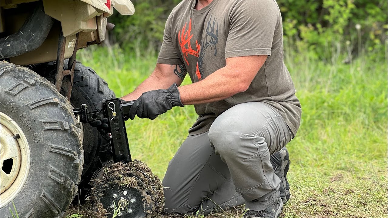 Groundhog Max ATV Disc Plow #foodplots #plowing - YouTube