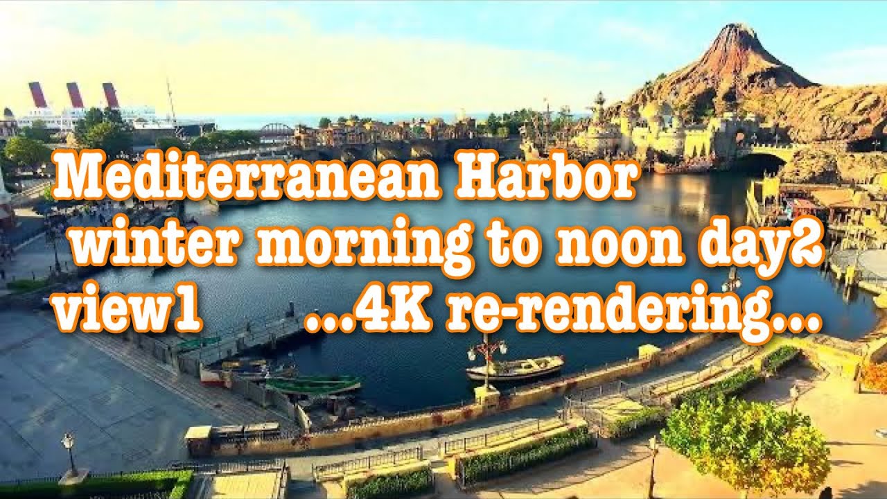 Tokyo DisneySEA Mediterranean Harbor BGM winter morning to noon day2 ...