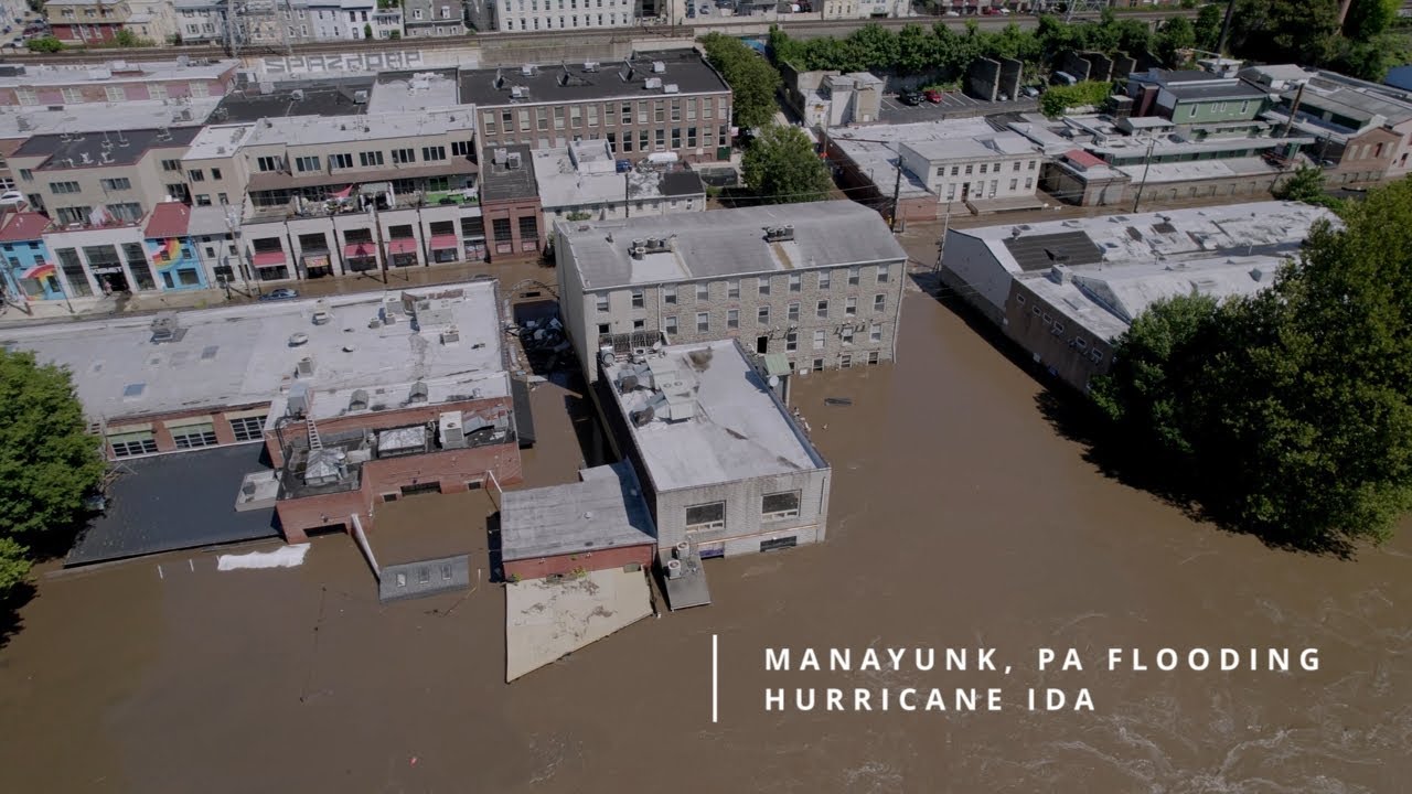Flooding in Manayunk Philadelphia, PA | Hurricane Ida 2021 - YouTube