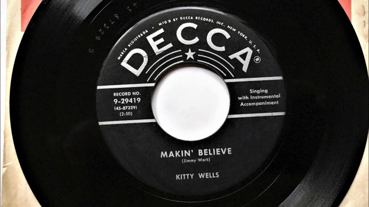 Makin' Believe , Kitty Wells , 1955 - YouTube