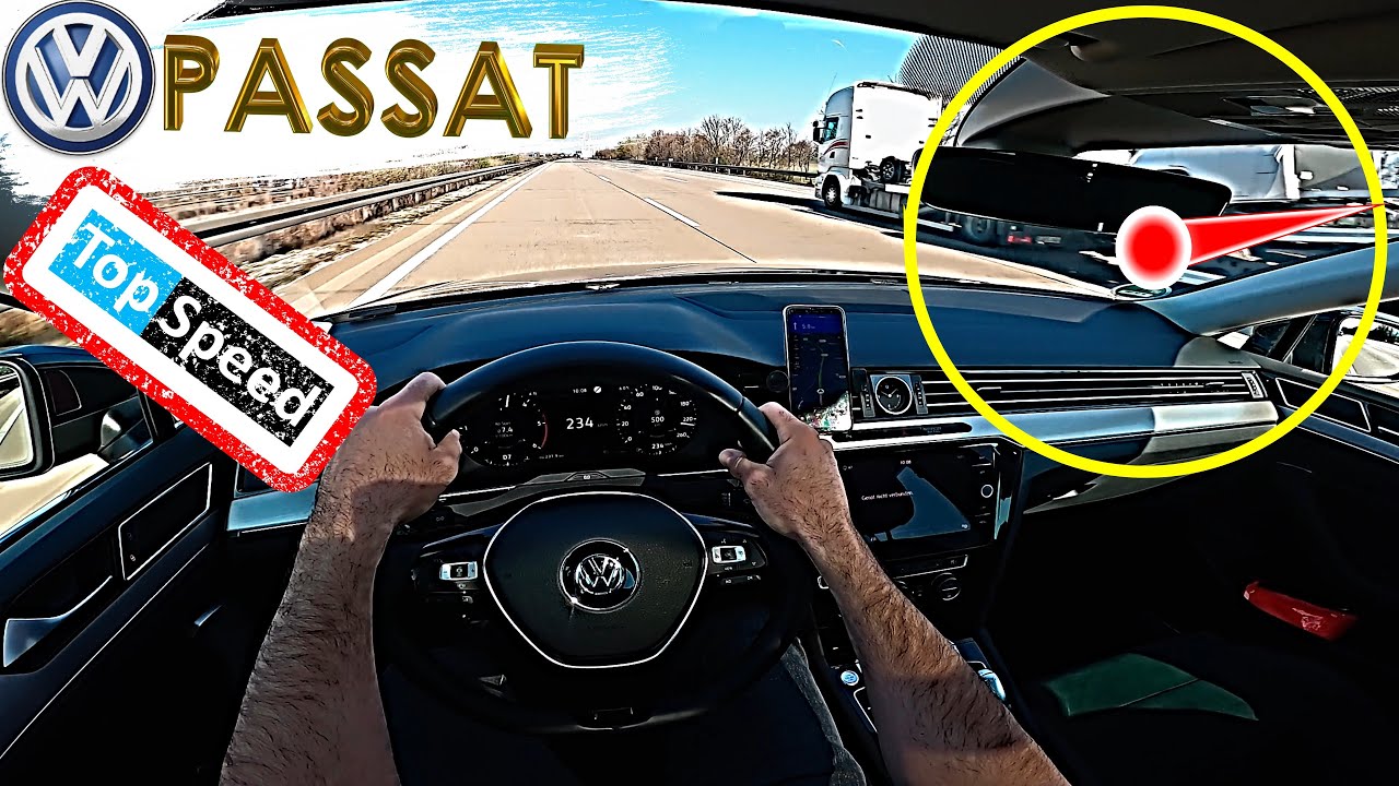 VW PASSAT TOP SPEED DRIVE ON GERMAN AUTOBAHN 234 KM/H! - YouTube