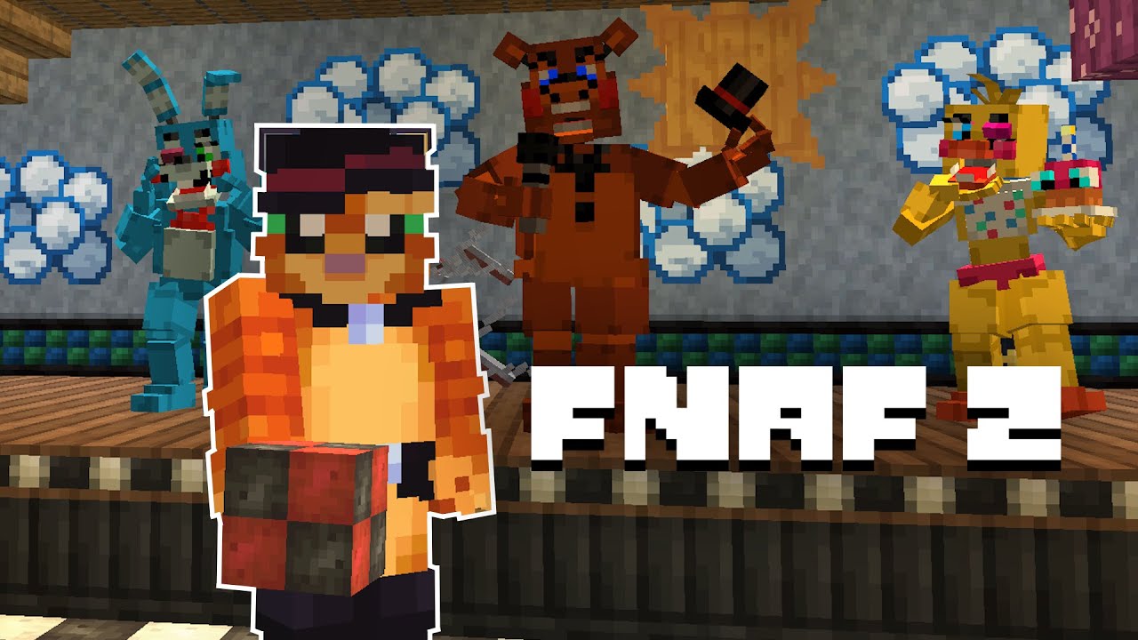Building FNAF 2 in Minecraft (Live) - YouTube