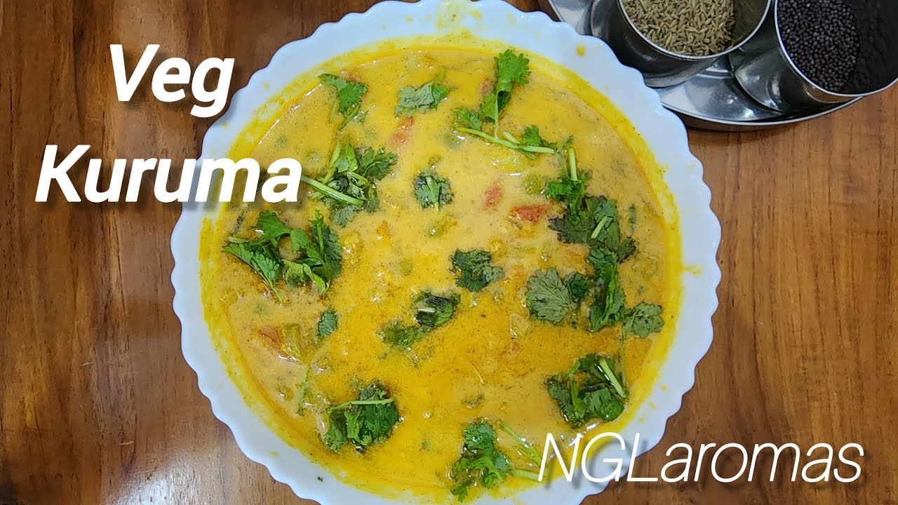 Mixed Vegetables kuruma / Veg Kuruma Recipe in tamil #food #cooking # ...