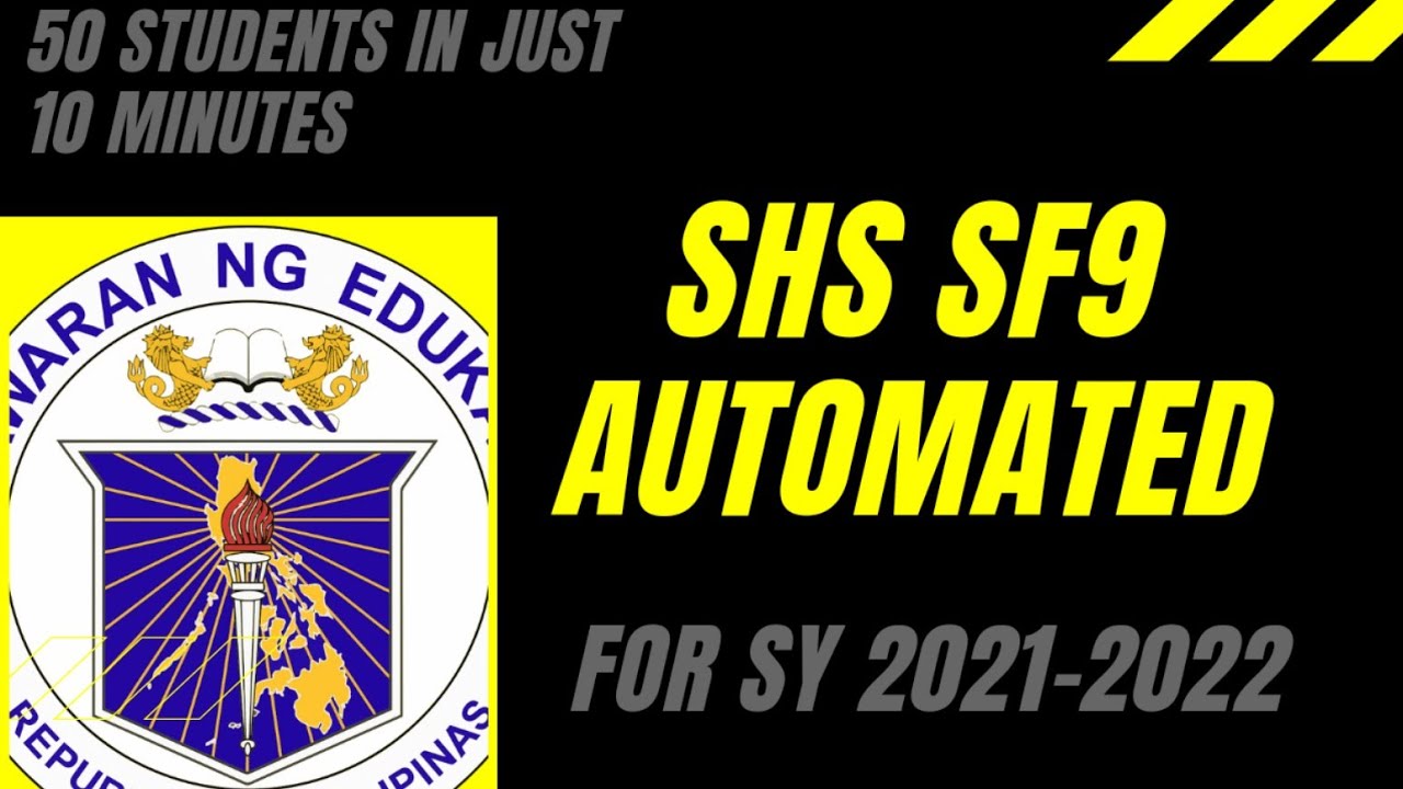 AUTOMATED SF9 for SHS SY 2021-2022 W/ HOMEROOM GUIDANCE - YouTube