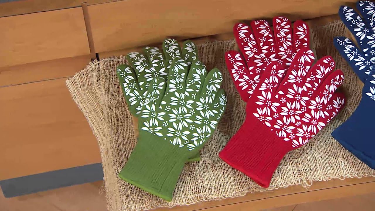 Temp-tations Set of 2 Old World Oven Mitts with David Venable - YouTube