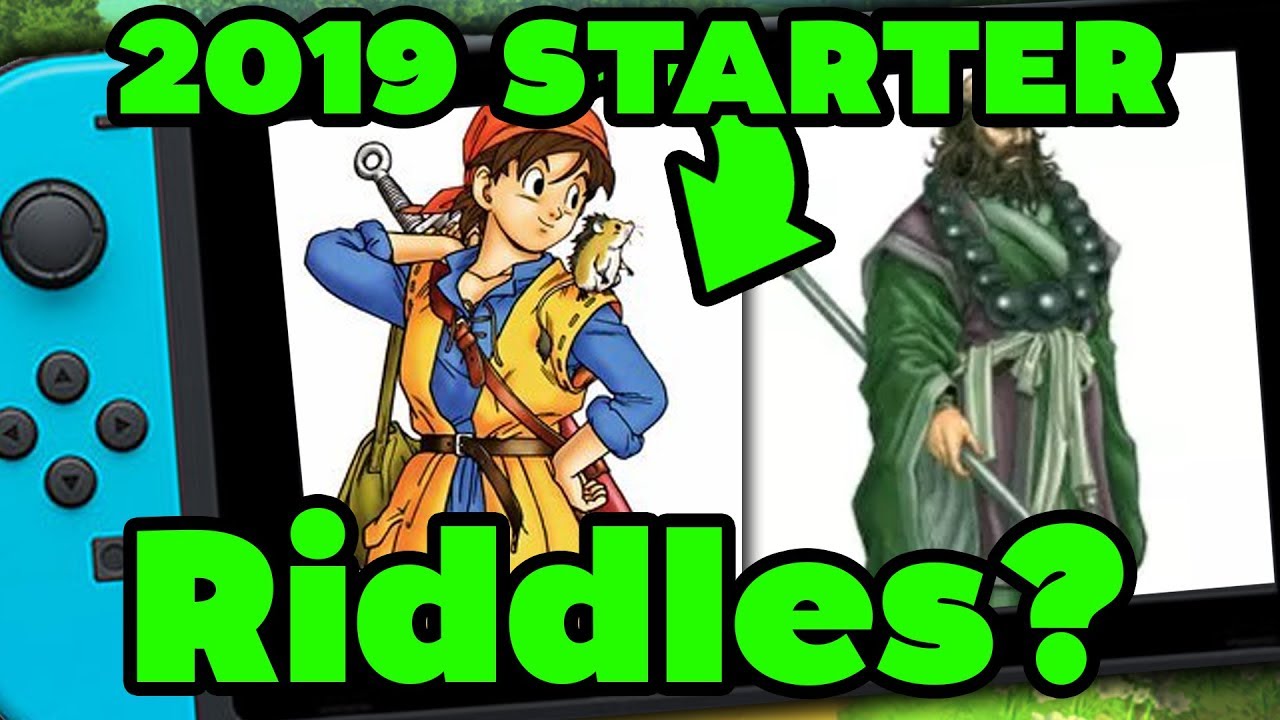 Pokemon Switch 2019 RUMOURS! STARTER POKEMON GENERATION 8 RIDDLES ...