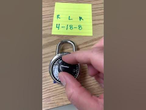 How to open a combination lock - YouTube
