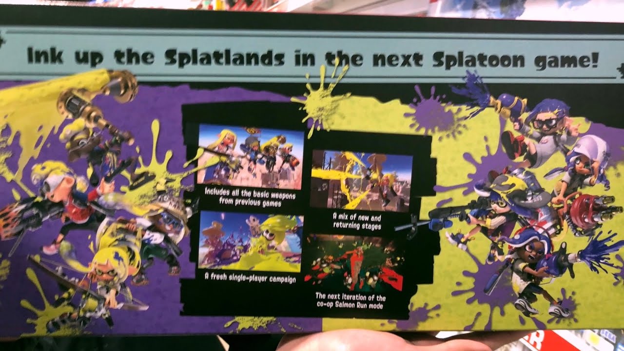 The Back Of The Splatoon 3 Box - YouTube