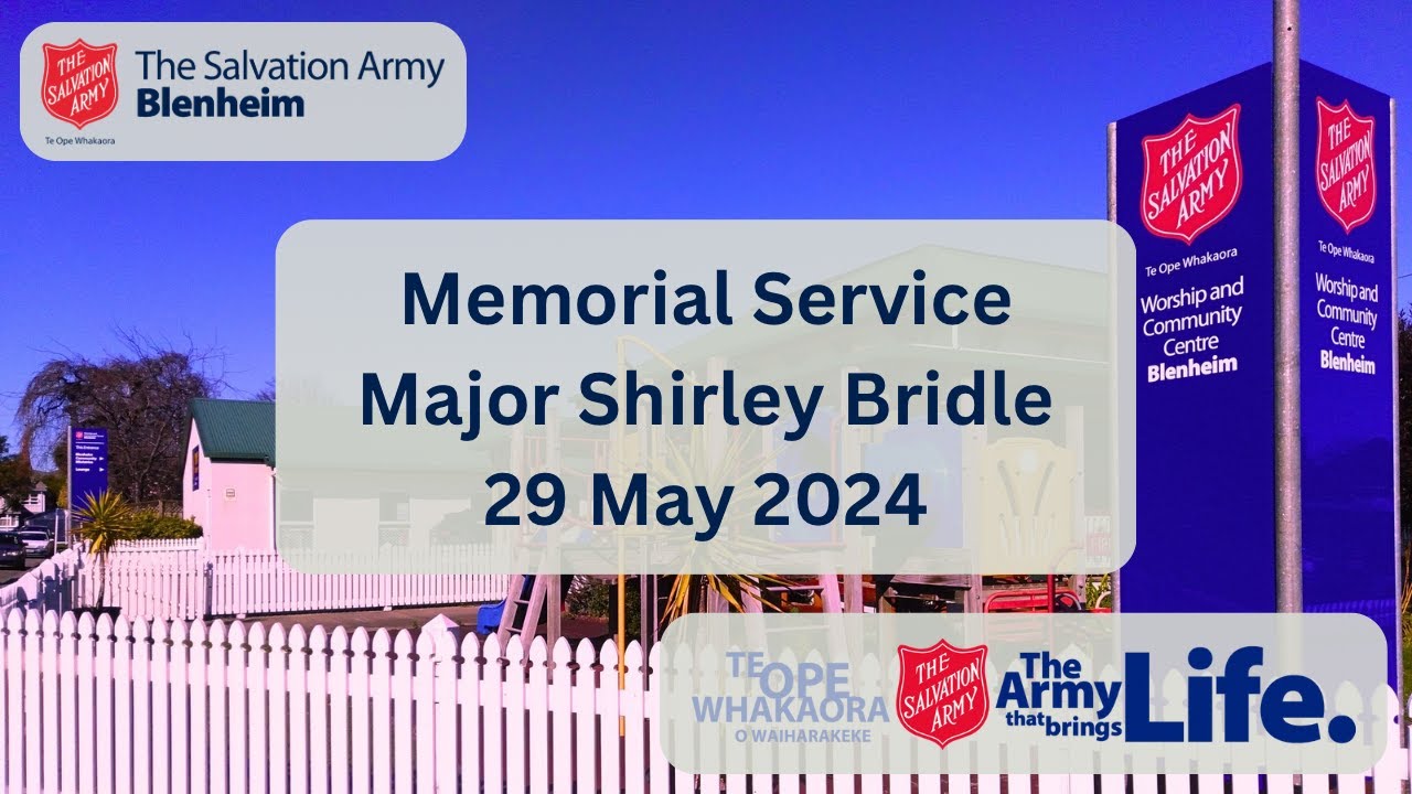 Memorial Service for Major Shirley Bridle - Wednesday 29 May 2024 - YouTube