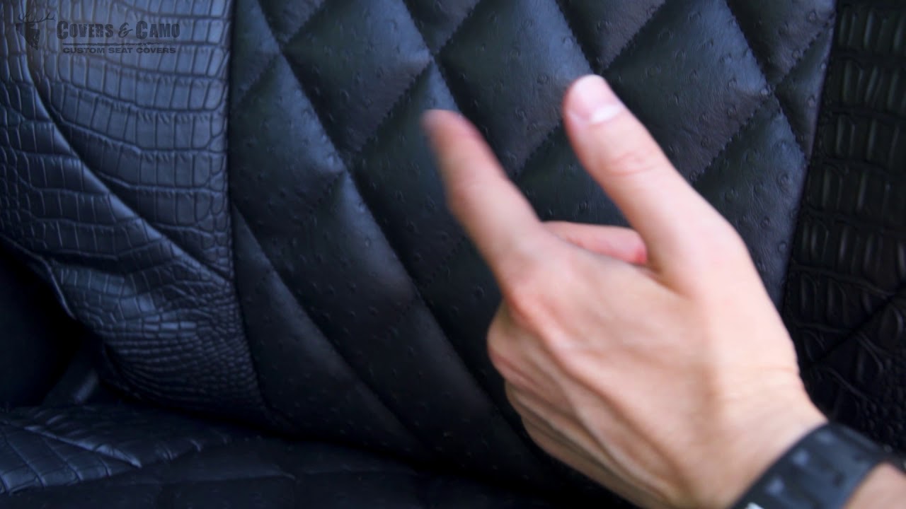 Diamond Stitching Custom Option for Seat Covers - YouTube