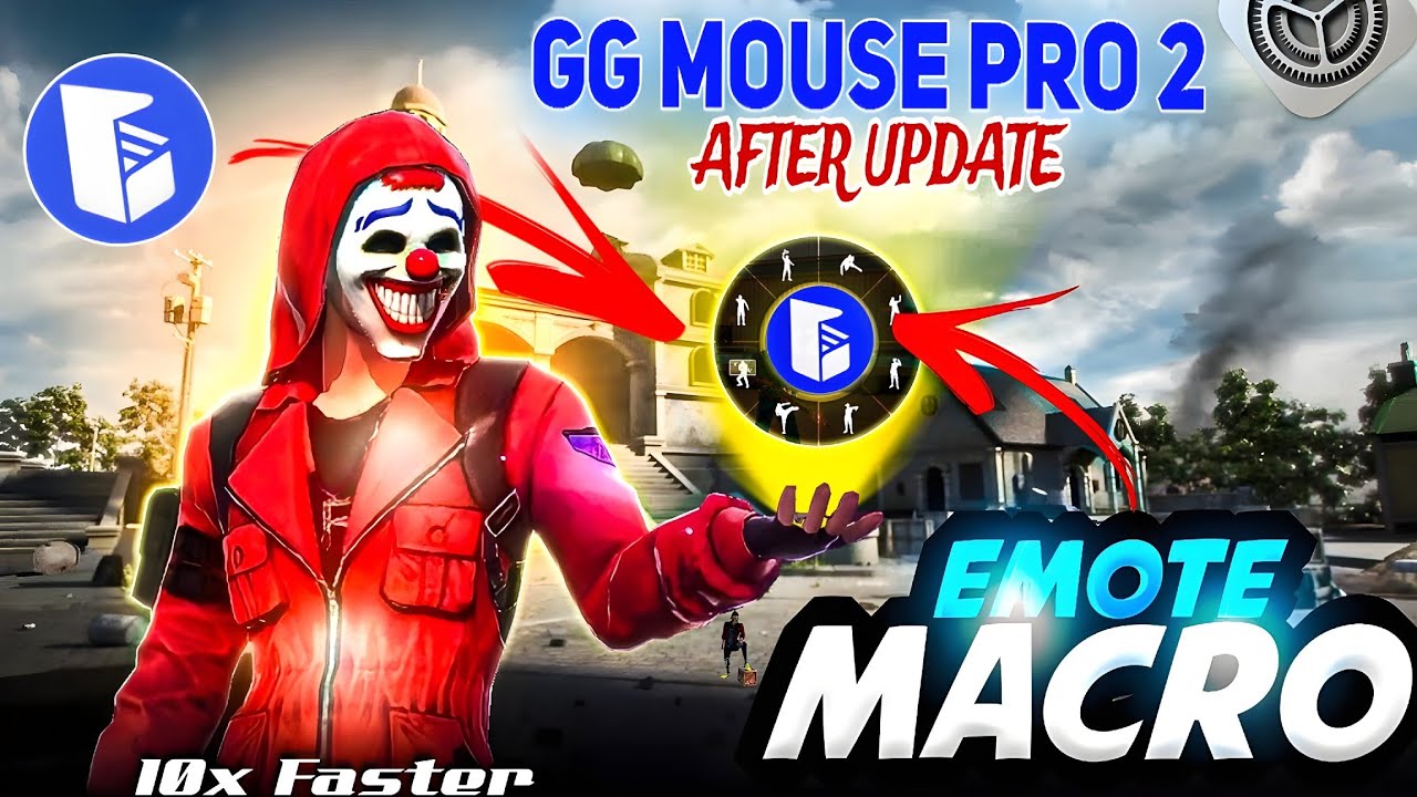 GG mouse Pro 2 AFTER update FAST emote macro 💀|how to play free fire ...