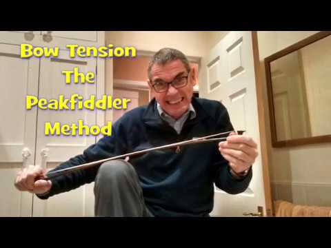 Bow Tension - The Peakfiddler Method - YouTube
