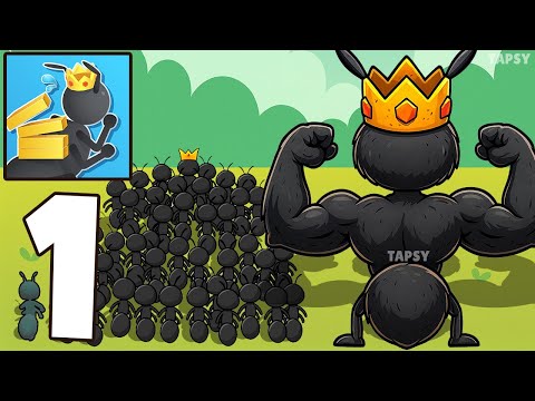 🐜Tiny Run Gameplay Walkthrough Part 1 – Ant Run & Colony Growth! (Android,iOS)