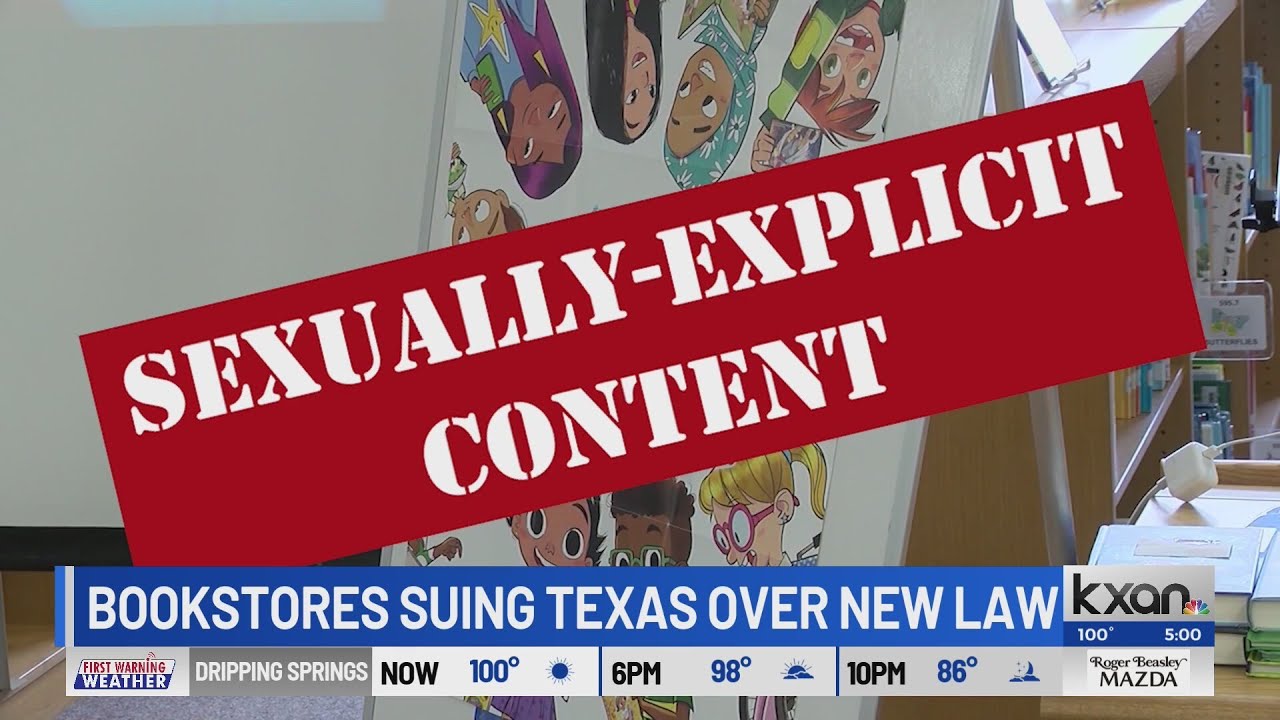 Bookstores sue Texas over sexually-explicit book ban - YouTube