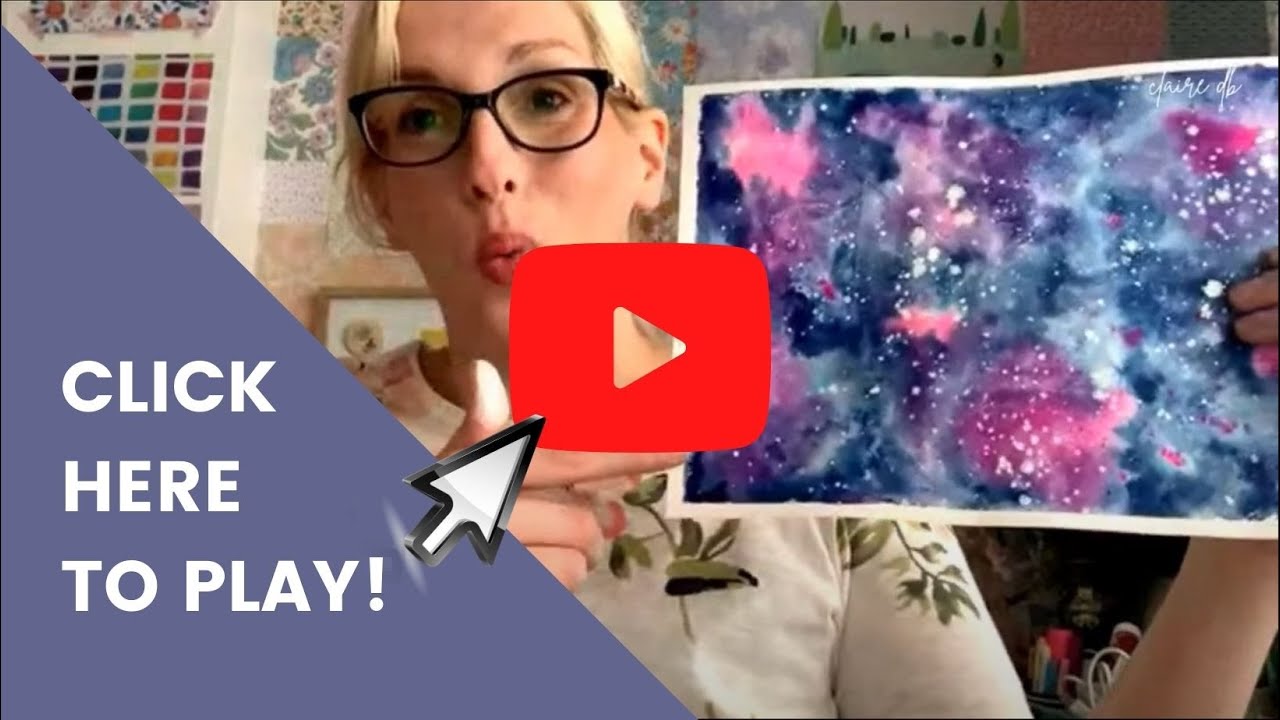 🎨 How To Paint A Quick & Easy Galaxy; Creative Art Therapy Exercises ...