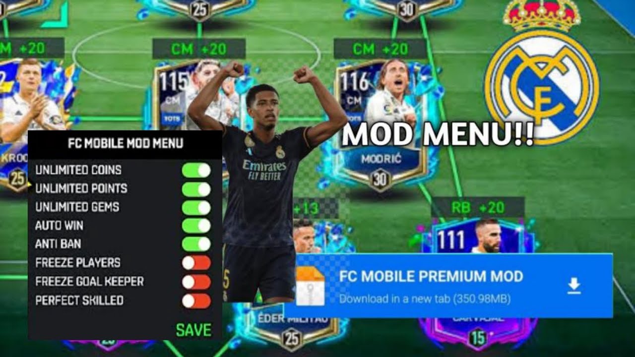 FC MOBILE 24 V22.0.03 | O MELHOR MOD MENU ATUALIZADO | DINHEIRO ...