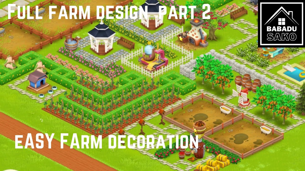 EP.92 : full farm design part 2 - easy farm decoration - YouTube