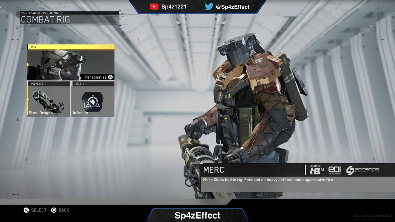 Call of Duty: INFINITE WARFARE Beta ~ COMBAT RIGS information - YouTube