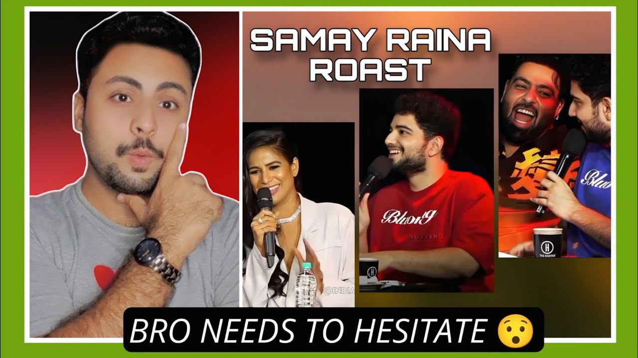 PAKISTANI REACTION ON SAMAY RAINA ONE LINE ROASTING | BADSHAH X POONAM ...